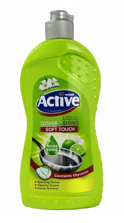 Active Гель для мытья посуды, Лайм и цветы, 500 мл, 1 шт