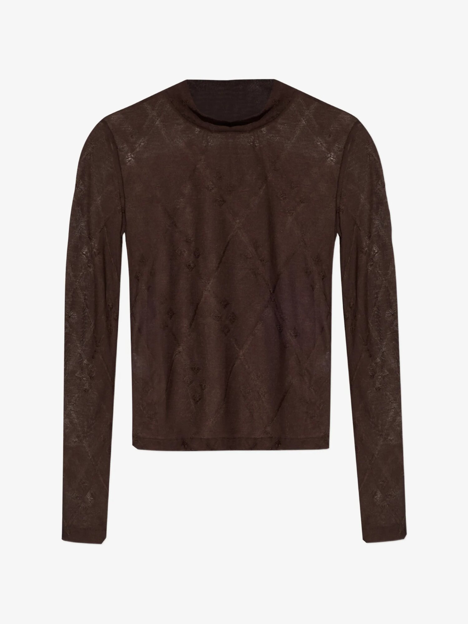 Топ IRO Heavenly diamond-patterned top, размер 34, коричневый