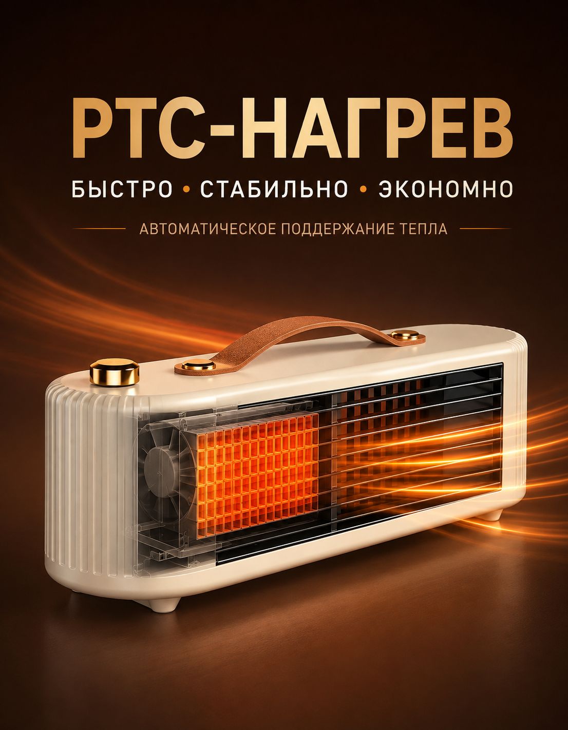 Обогреватель тепловентилятор РТС 800Вт-SHANZHAN