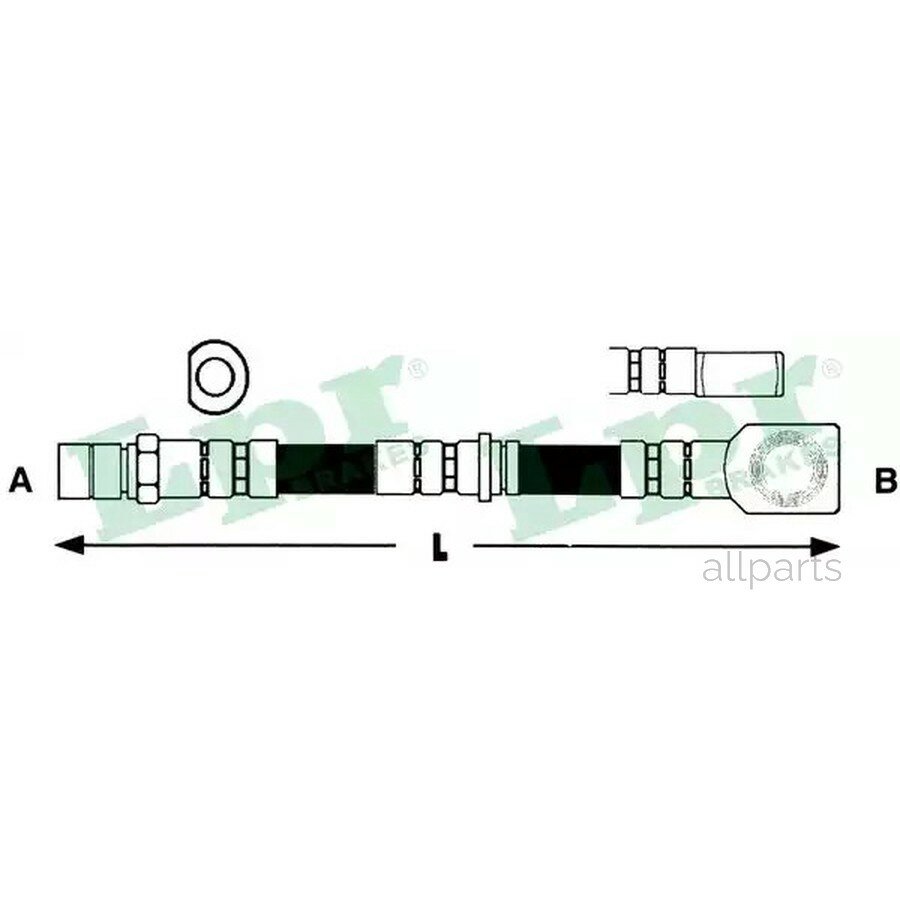 LPR 6T47703 Шланг тормозной