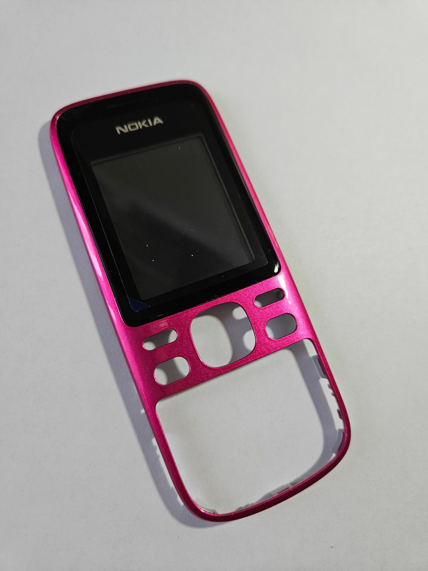 Передняя панель для Nokia 2690 (цвет - pink) со стеклом, оригинал, парт номер 0257257