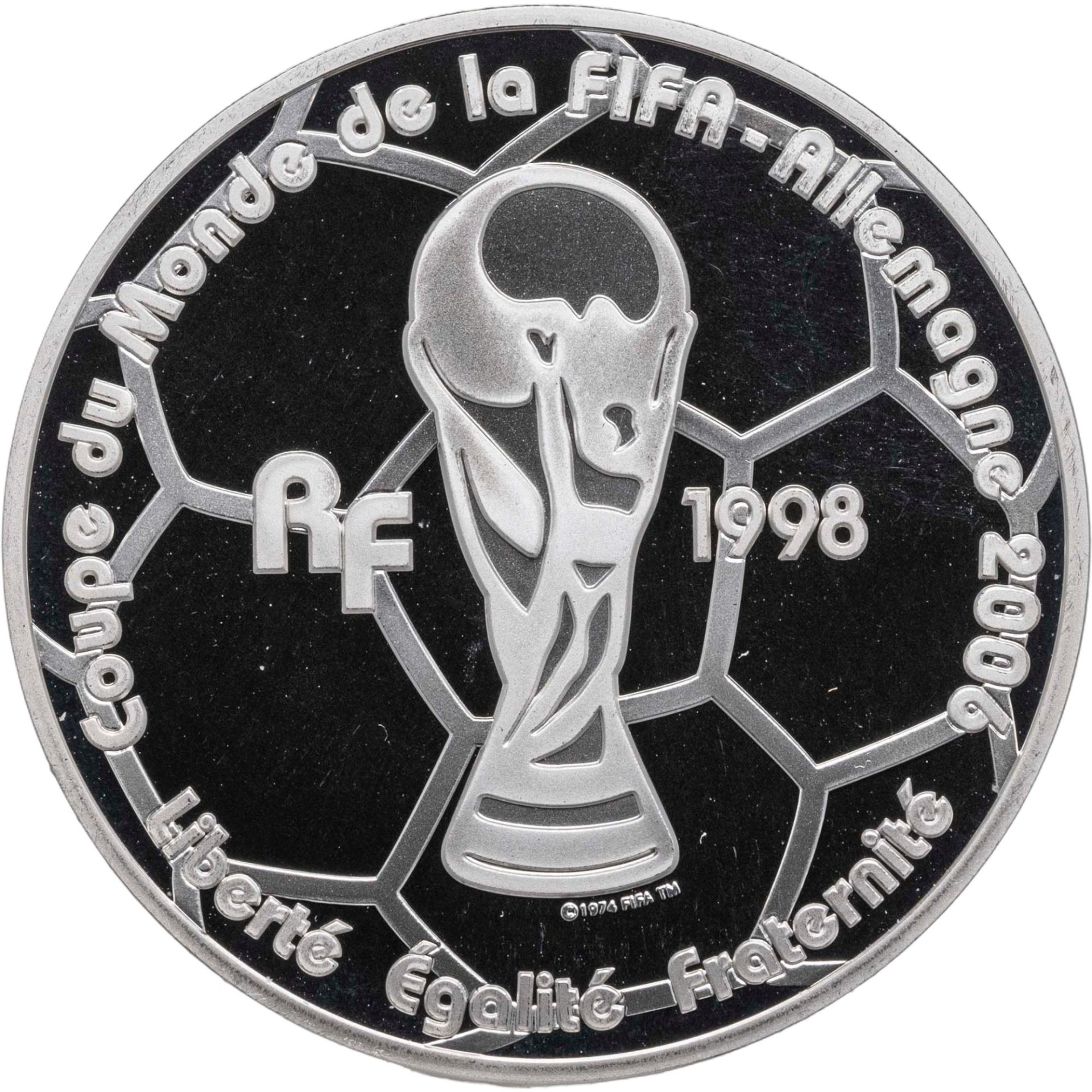 Франция 1,5 евро euro 2005 "Чемпионат мира по футболу 2006, Германия", Серебро 900, в сохранности Proof