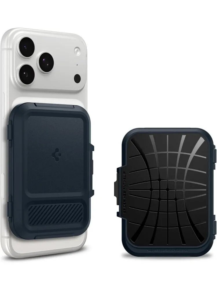 Spigen для MagSafe Wallet, Прочный замок с магнитной картой, совместимый с iPhone 17 / 16 / 15 / 14 / 13 / 12 серия