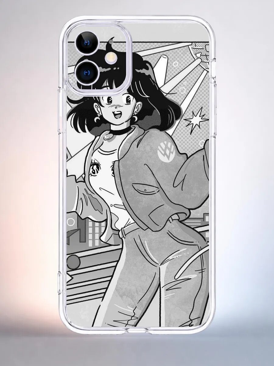 Чехол iPhone 11 Девушка в Y2K Indie Sleaze