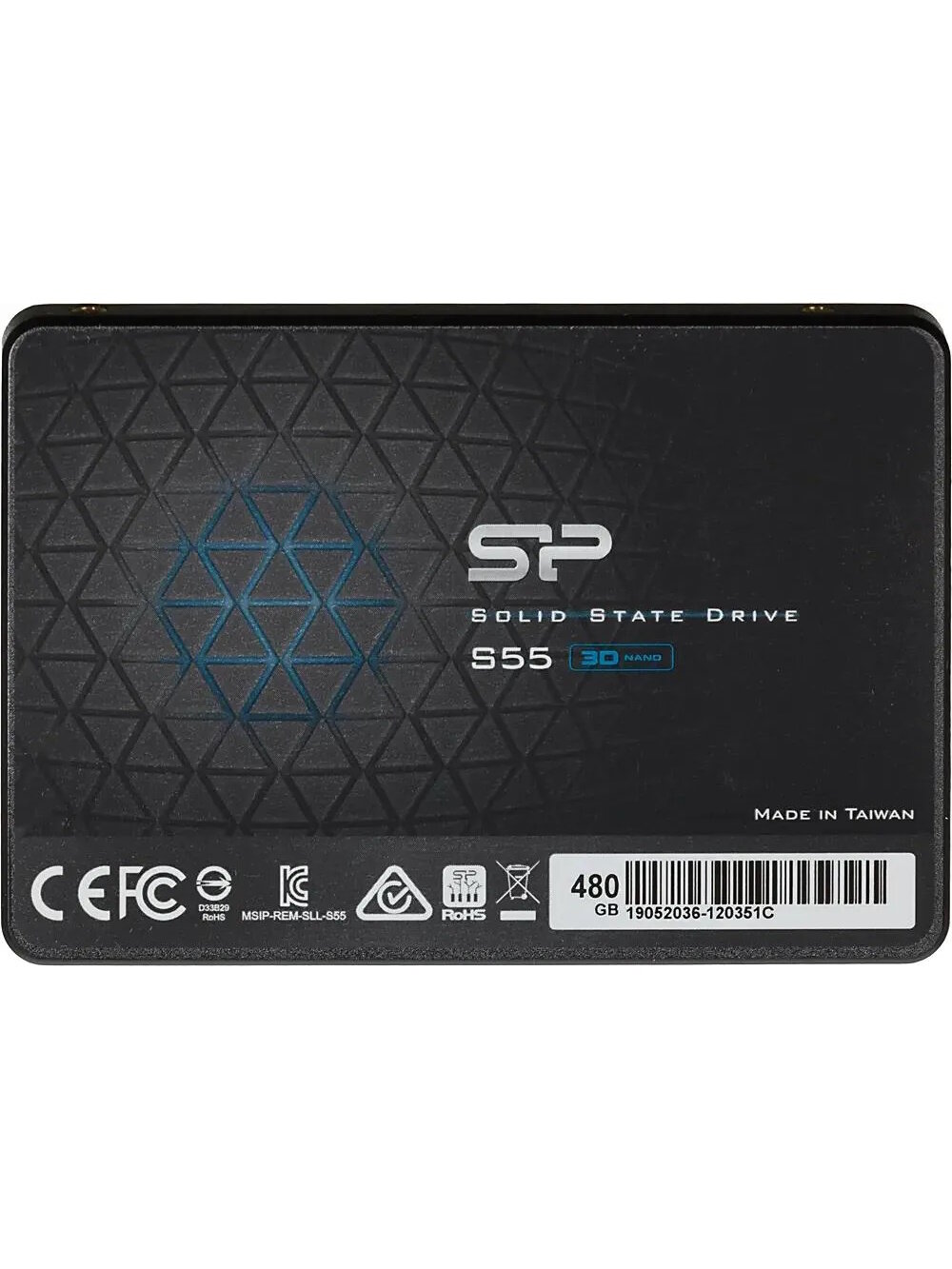 SSD-накопитель Silicon Power Slim S55 SP480GBSS3S55S25, 480 Гб, 7мм