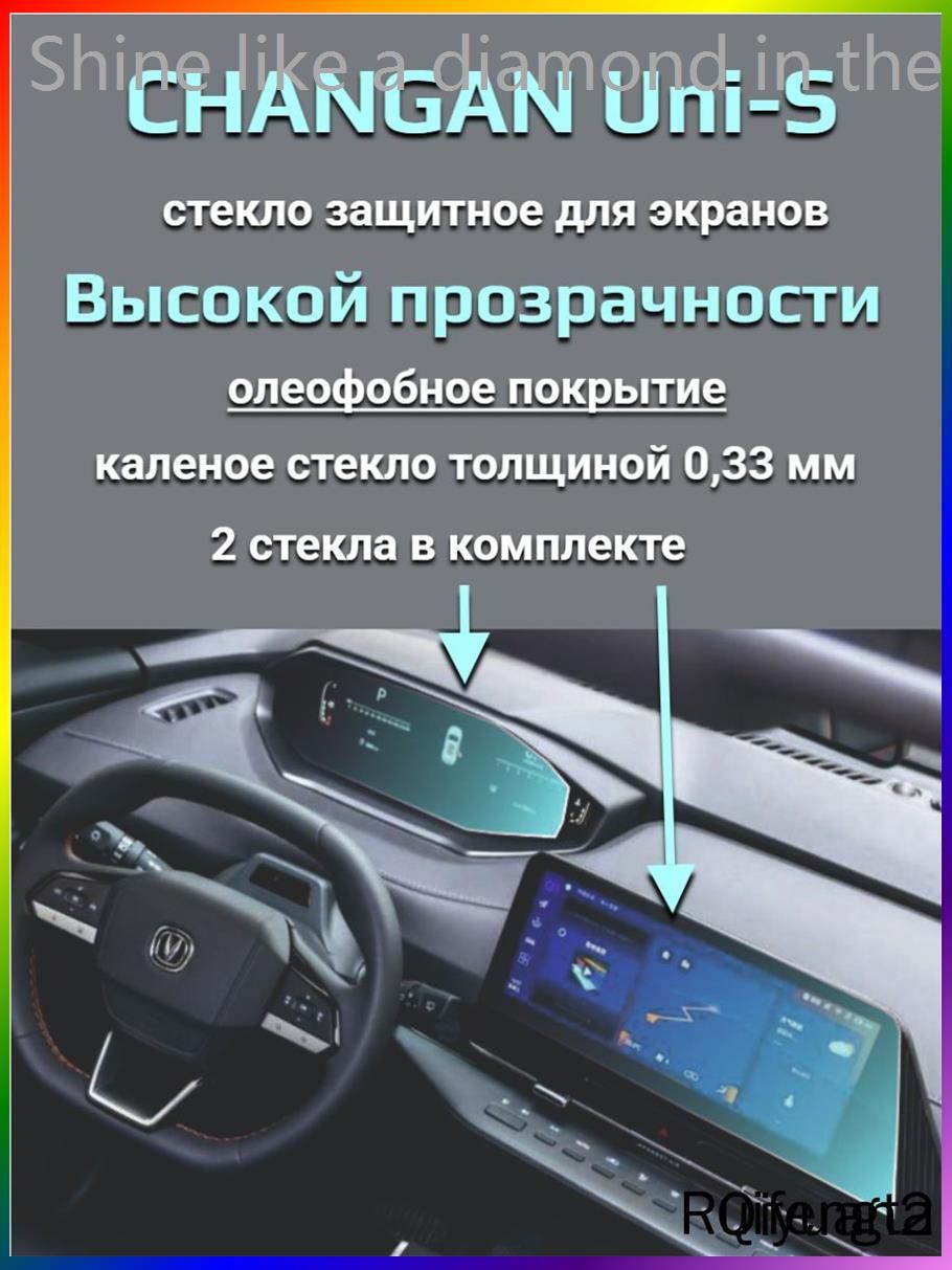 Защитное стекло на экран Changan Uni-S/Защита мультимедиа Чанган Юни-С