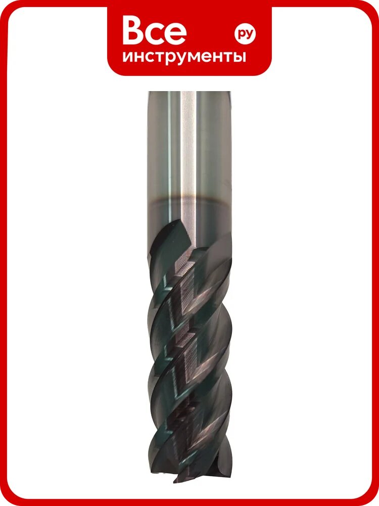 Фреза концевая твердосплавная CNCTOOL VHM 16х40х100 z=4 L600, TiAlN HRC60 (P, M, K, H) 185611