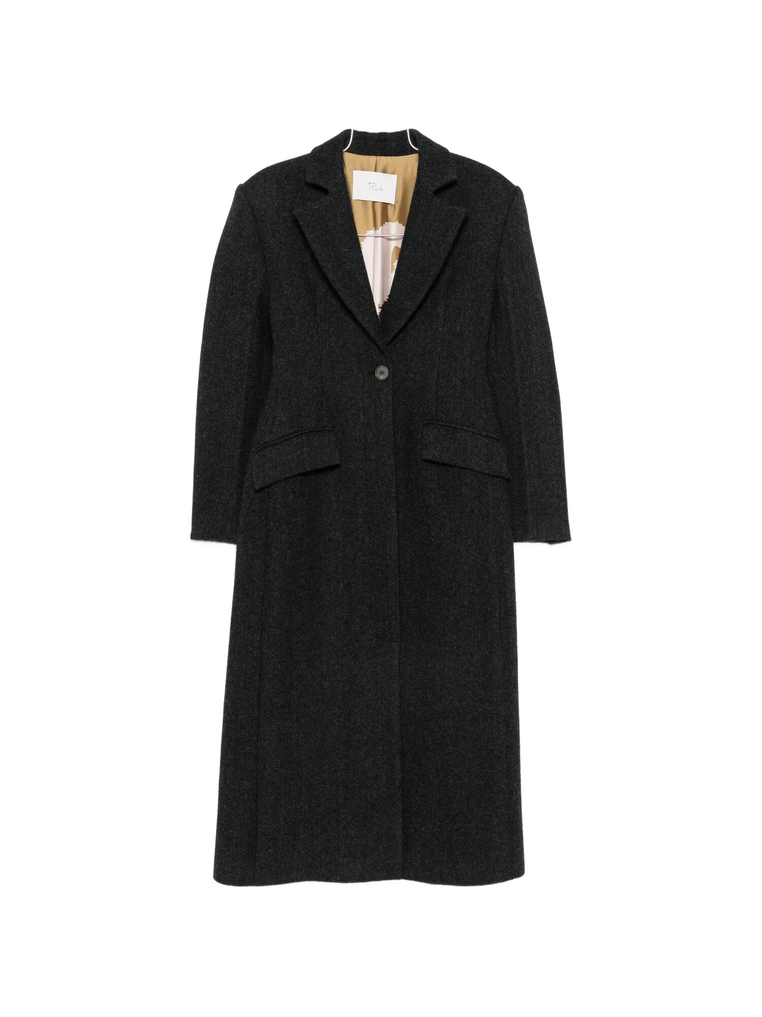 Пальто Herringbone single-breasted coat