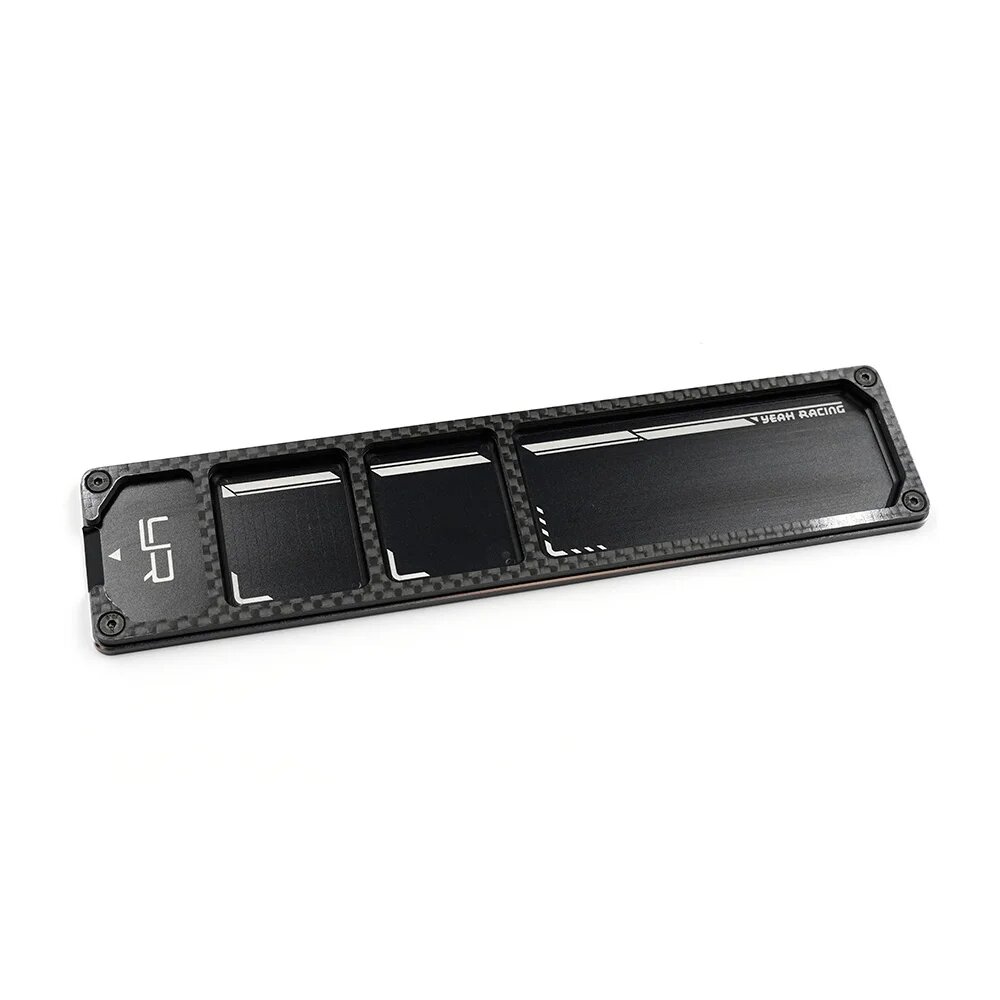 YEAH RACING лоток для винтов Aluminum & Carbon # YT-0237BK