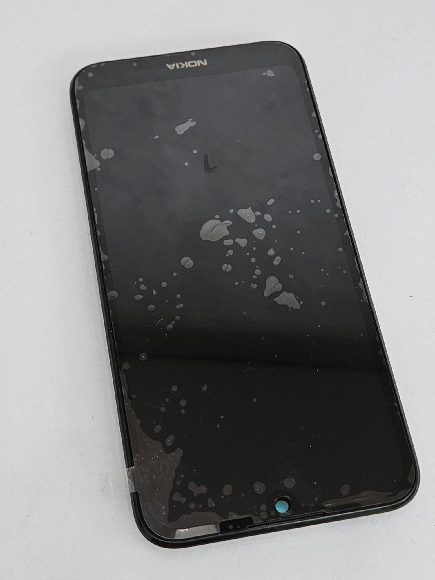 Дисплей в сборе с тачскрином и передней панелью для Nokia 1.3 (цвет - black) orig, p/n: 712601015371