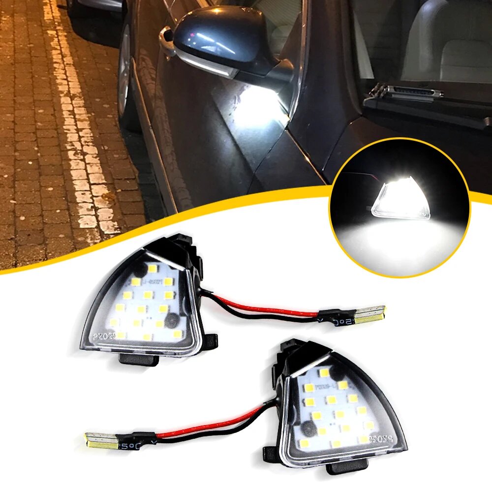 2 шт. белый светодиодный указатель поворота бокового зеркала для VW Golf 5 6 GTI Jetta MK3 MK5 Variant EOS Passat CC Sharan Skoda Superb B5 B6
