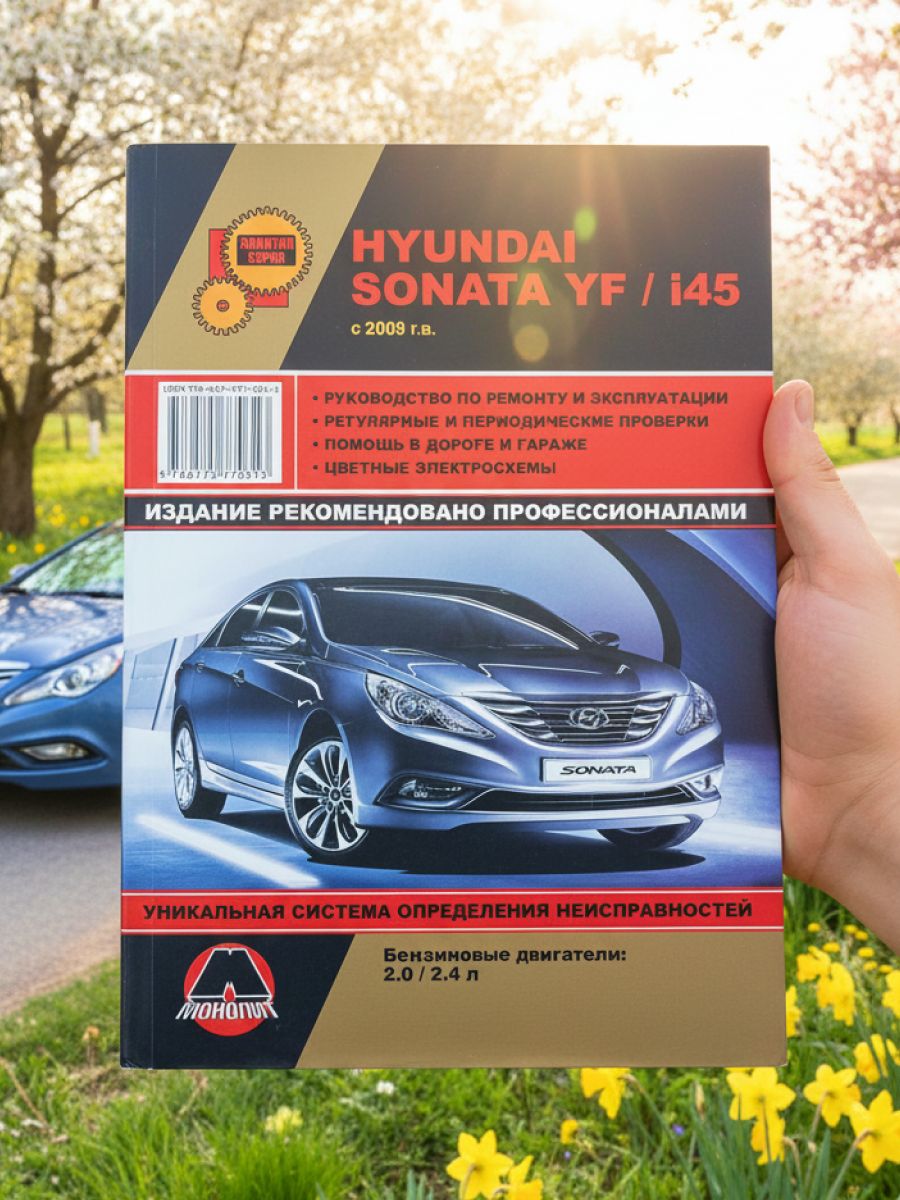 Книга Hyundai Sonata YF, i45 с 2009 г, руководство по ремонту Хендай Соната