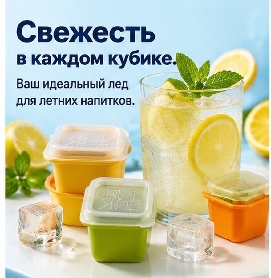 6 Штук Складные Формы Для Льда Против Прилипания Ледовые Формы Для Дома 5 4X5 4X5 4CM