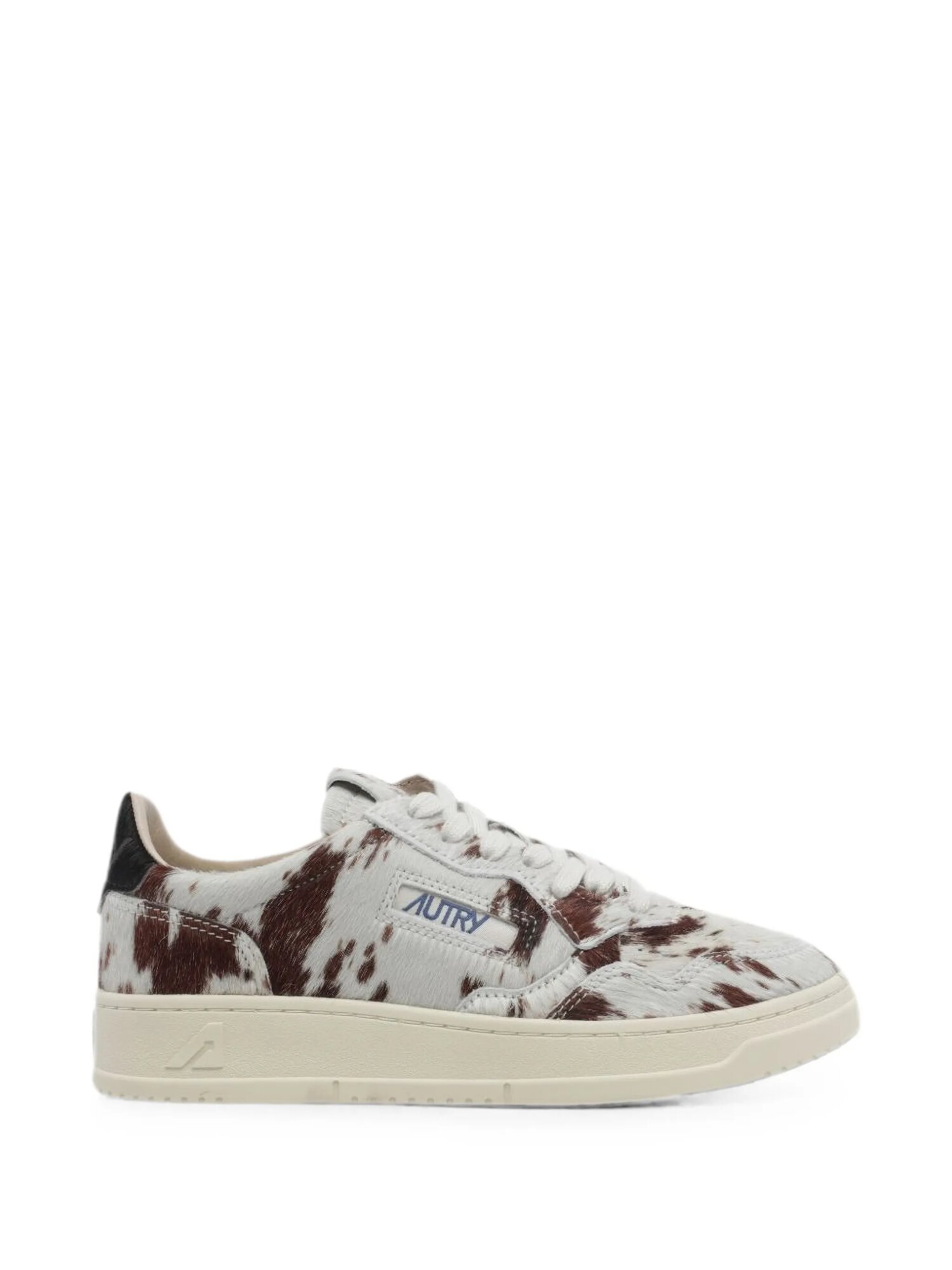 Кроссовки AUTRY Pony-fur cow-print sneakers