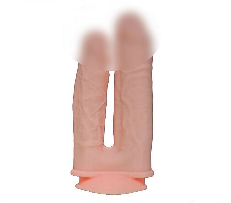 Фаллос двойной RealStick Silicone Jason M, сайлекспан,18,5 см