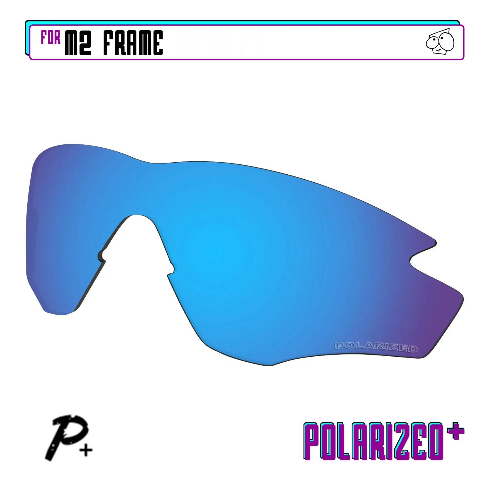 Поляризованные линзы Blue P Plus для Oakley M2 Frame