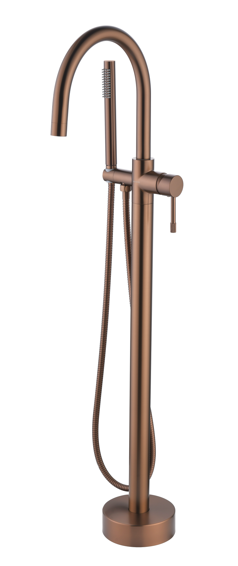 Смеситель напольный UNO WHITE Brushed Bronze