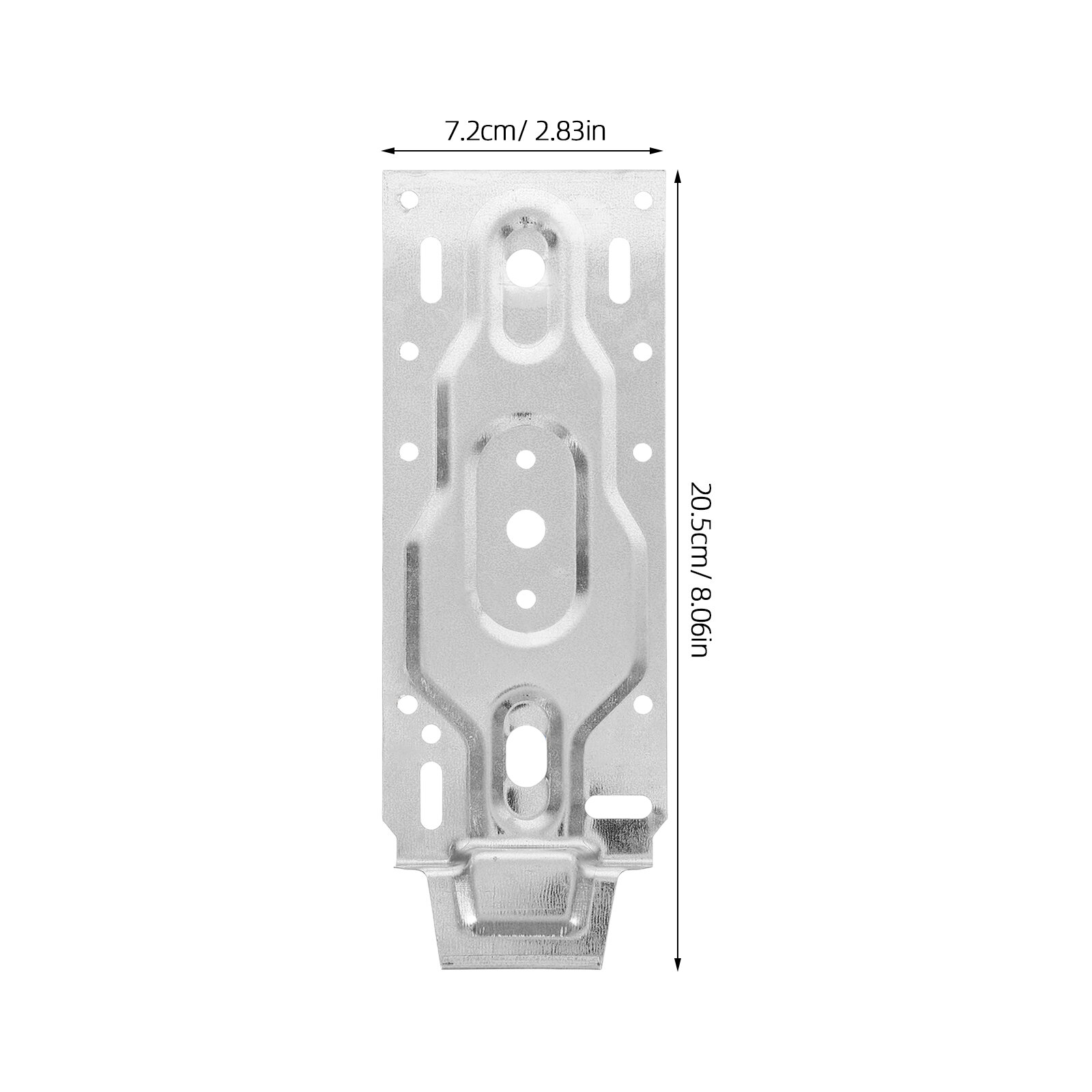 Надёжная Подставка Для Кондиционера 2 Шт На Стену Размер 20.50X7.20X0.10Cm Серебристый
