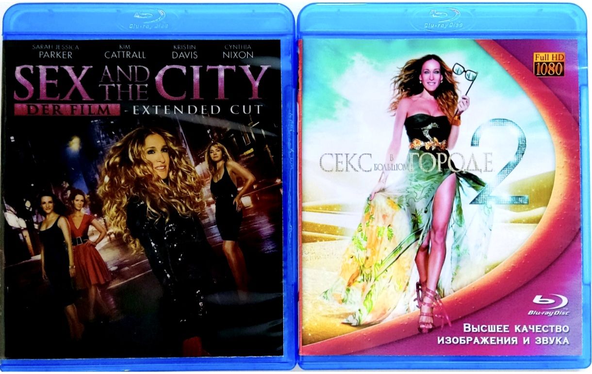 Секс в большом городе. Дилогия. Blu-ray. Фильмы 2008-2010 г. Комедия, драма, мелодрама.