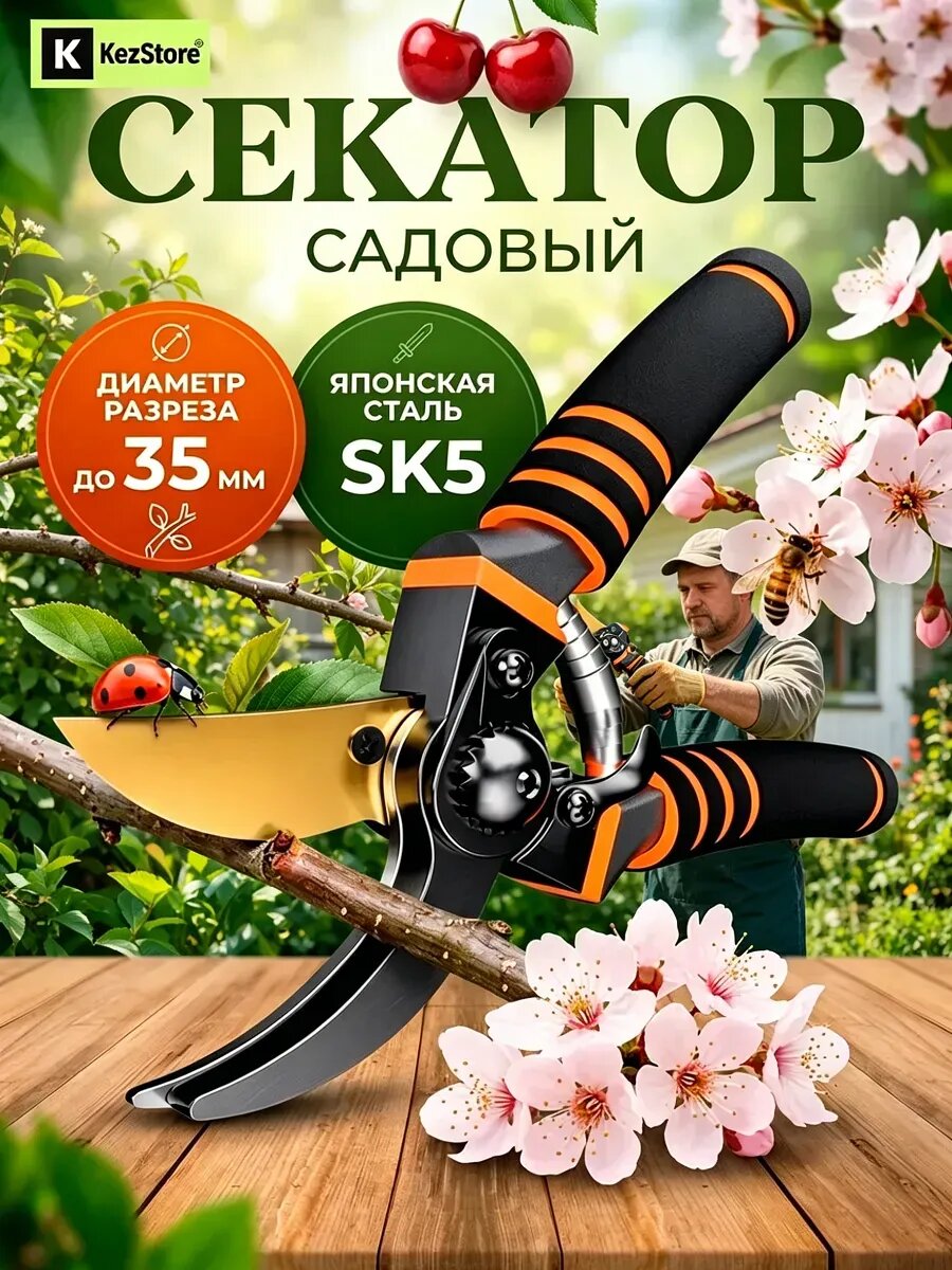 Секатор садовый ручной