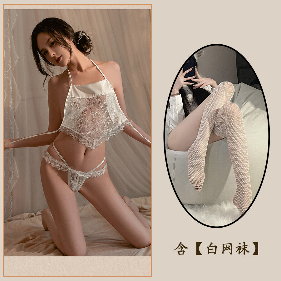 Соблазнительный и соблазнительный комплект нижнего белья с соблазнительным лифом с открытой промежностью, отделанным кружевом, и соблазнительным дизайном, не позволяющим раздеваться.