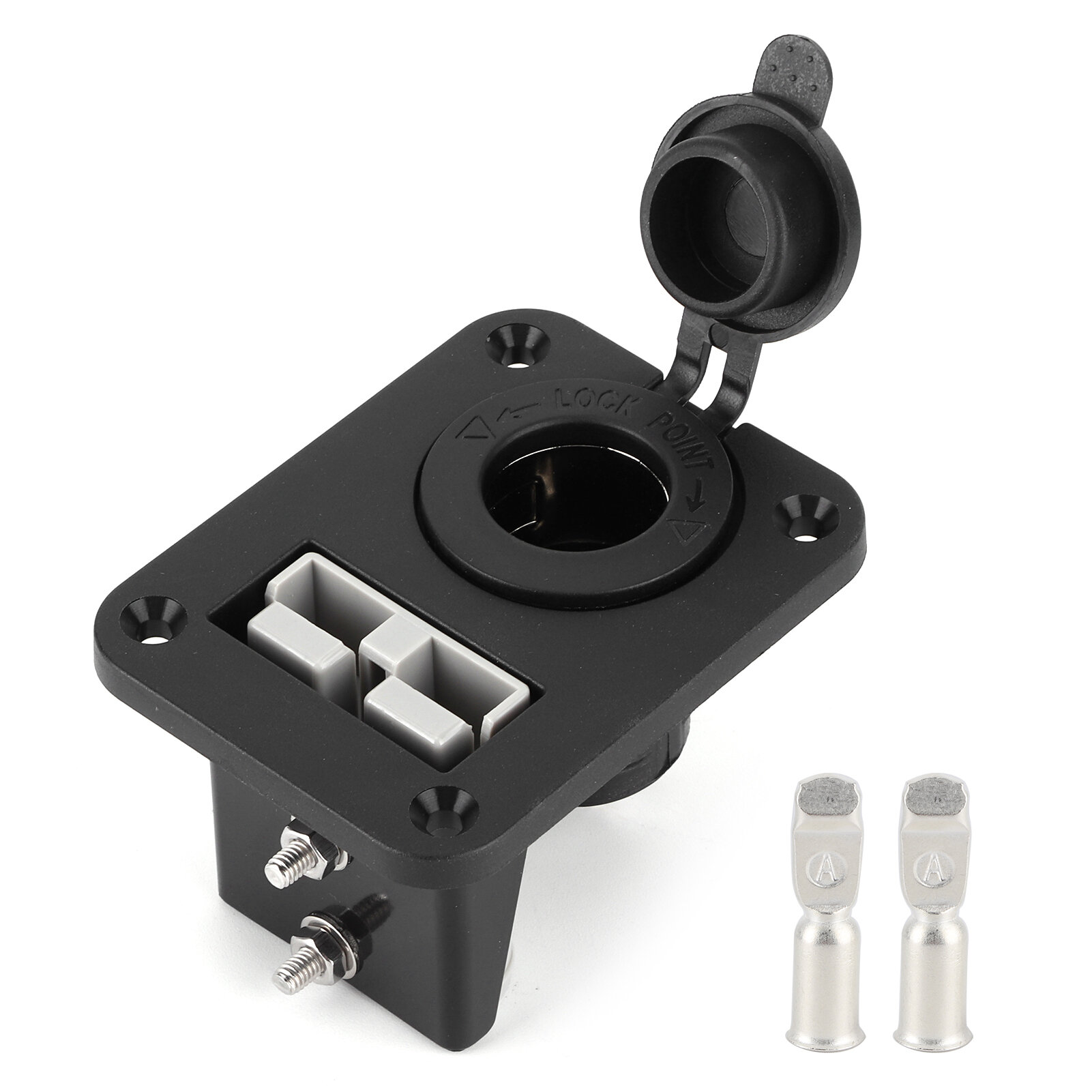 Адаптер для прикуривателя, двухвыходной, 50 А 600 Вт, для судов, яхт, автодомов, автобусов, грузовиков.