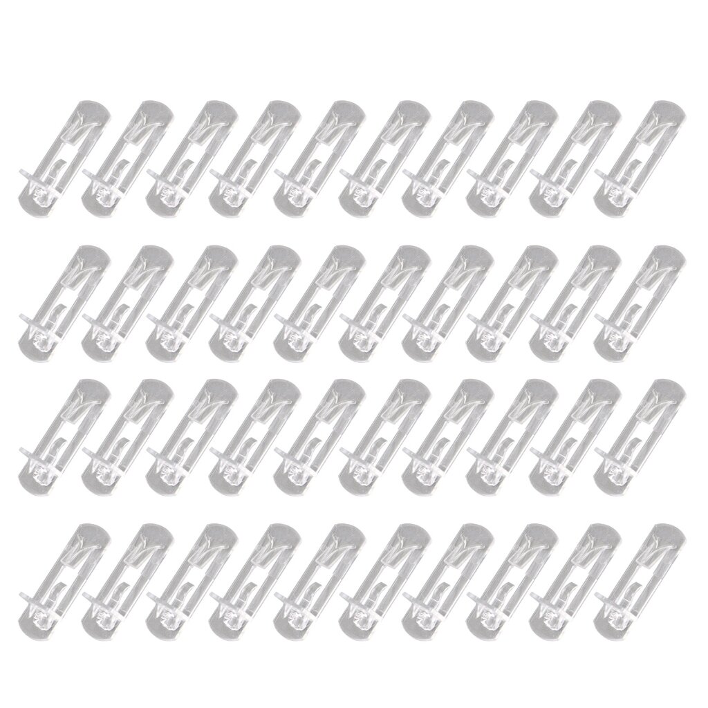 40 Упаковок Прозрачных Пластиковых Зажимов Для полки, Фиксирующих Колышки Для Полок Шкафа Без Инструмента, Необходимого для Хранения Кухонных Полок И Книжных Шкафов