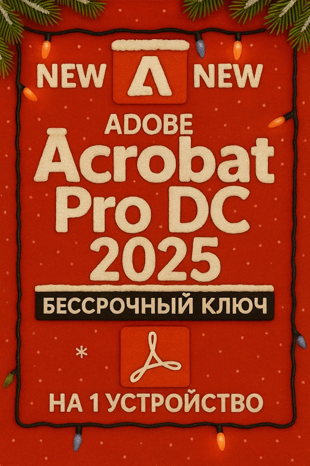 Adobe Acrobat PRO DC 2025 для Windows бессрочный ключ активации
