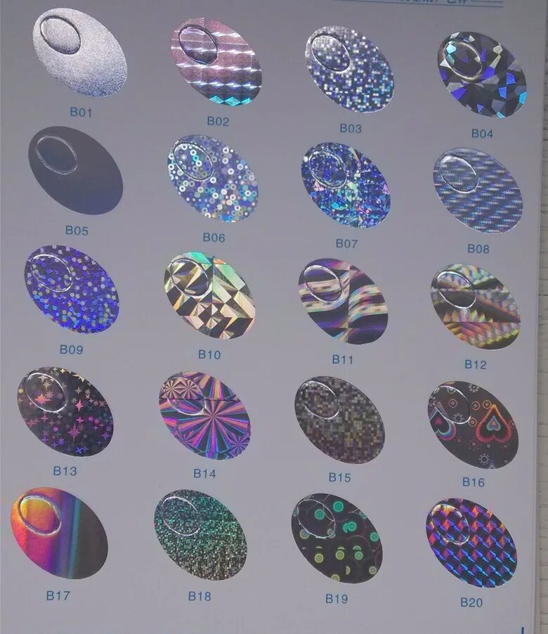 Голографическая фольга для горячего тиснения