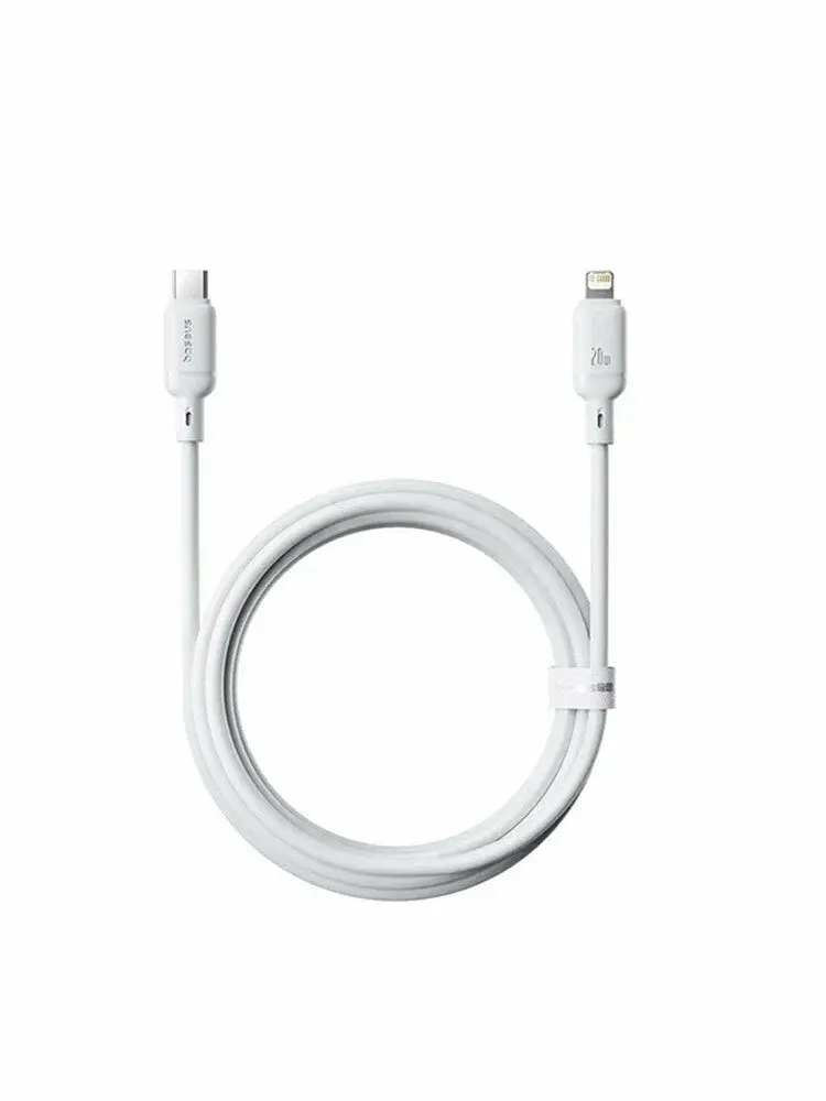 Кабель Baseus Silky Series Type-C to IP 20W 2m белый P10377700213-01
