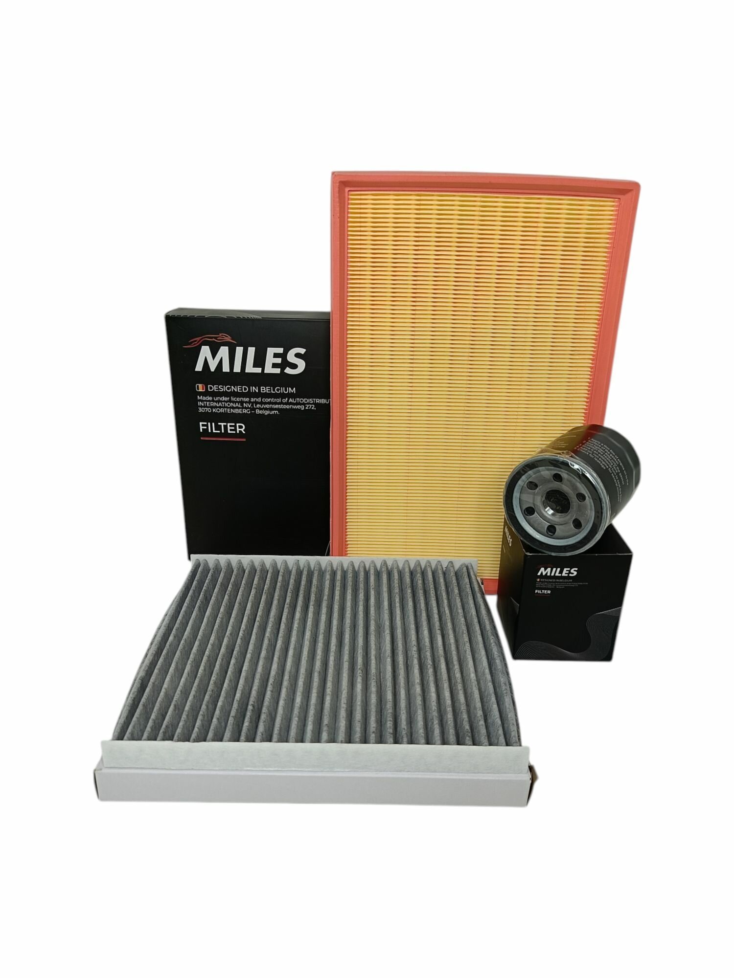 Комплект фильтров Джак ЖС4/Москвич 3 22- (JAC JS4/Moskvich 3) воздушный/салонный/масляный MILES