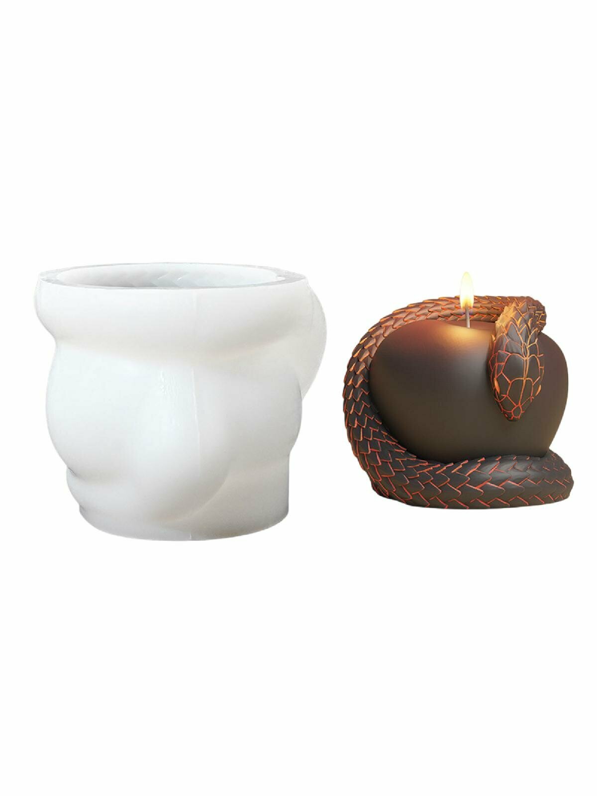 3D Яблоки Формы для свечей Формы из эпоксидной смолы Силиконовые формы для литья своими руками