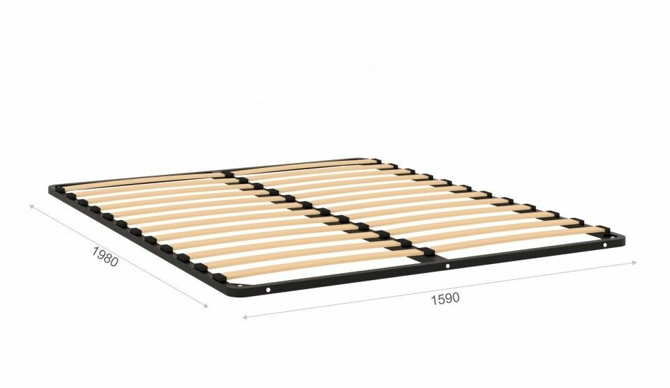 Ортопедическое основание 160 на 200 без ножек (с креплением)