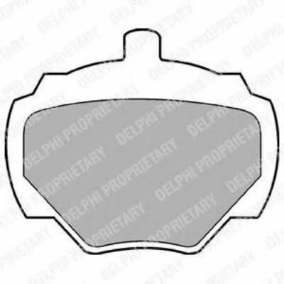 Колодки тормозные DELPHI LP211 задние LAND ROVER Discovery 09, 93-06, 94, Range Rover