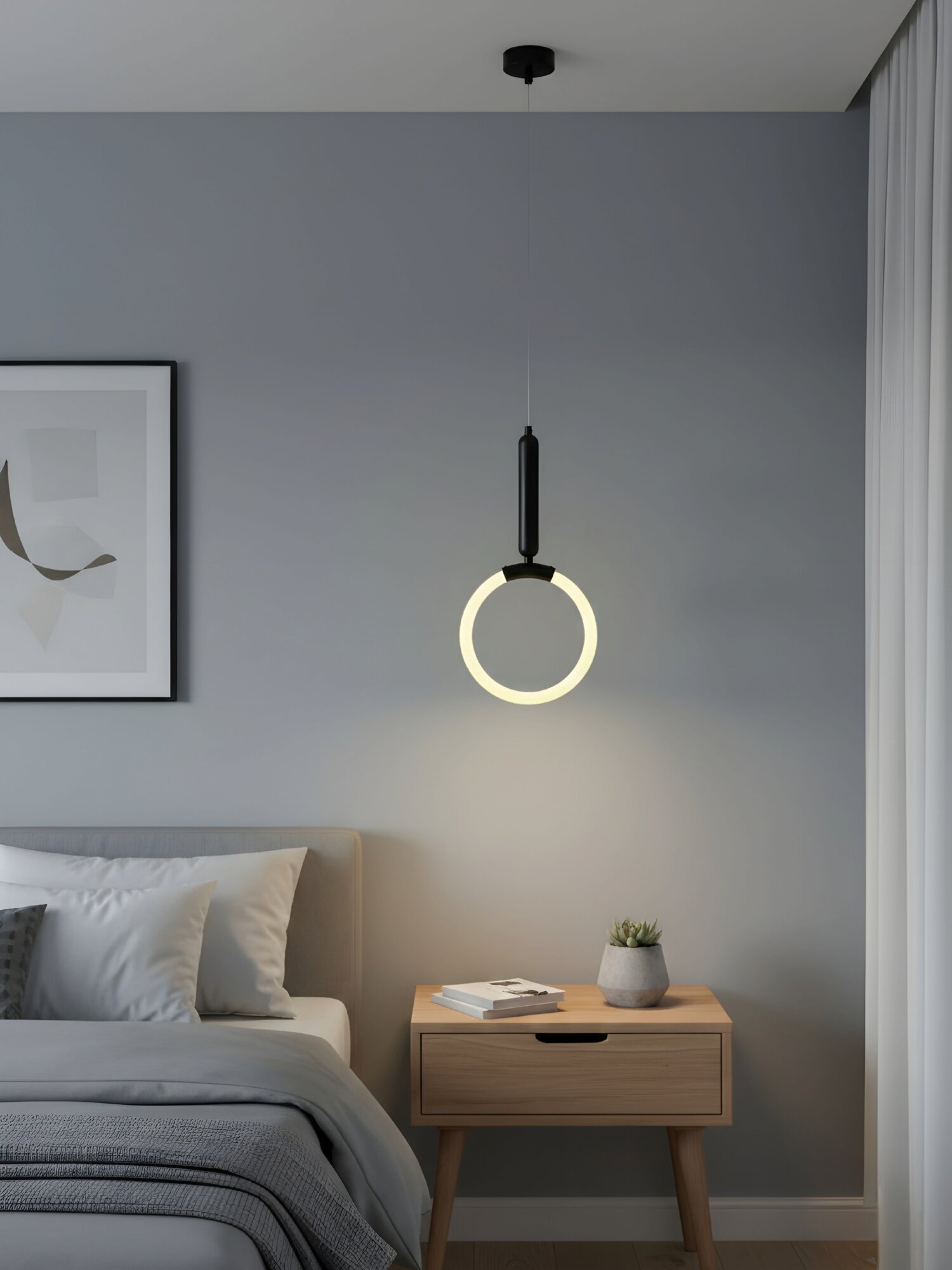 Светильник ETOILE CELESTE, подвесной, белый плафон, чёрный каркас