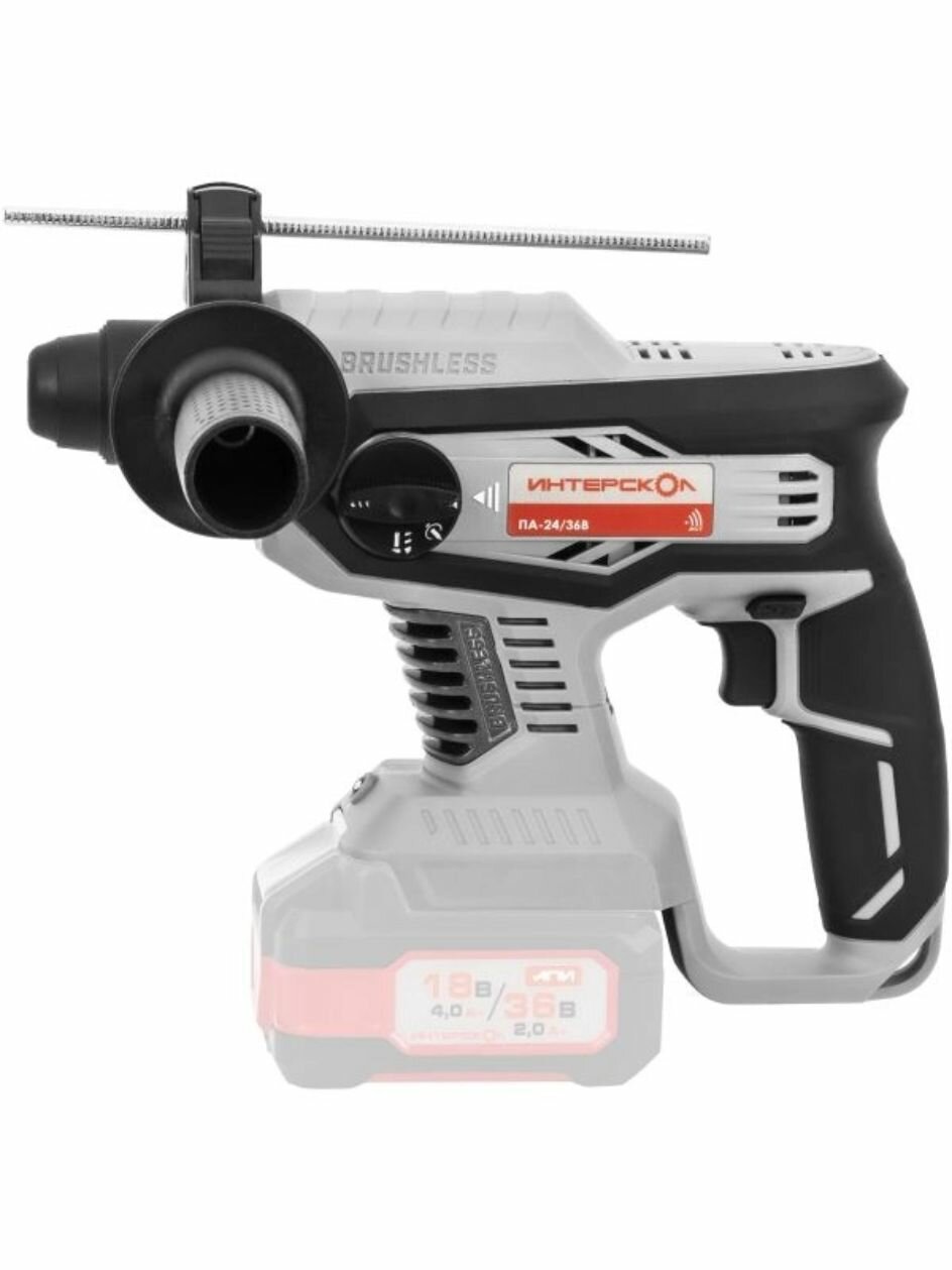 Перфоратор аккумуляторный 36В SDS-plus ПА-24/36В ИНТЕРСКОЛ (без АКБ и ЗУ)
