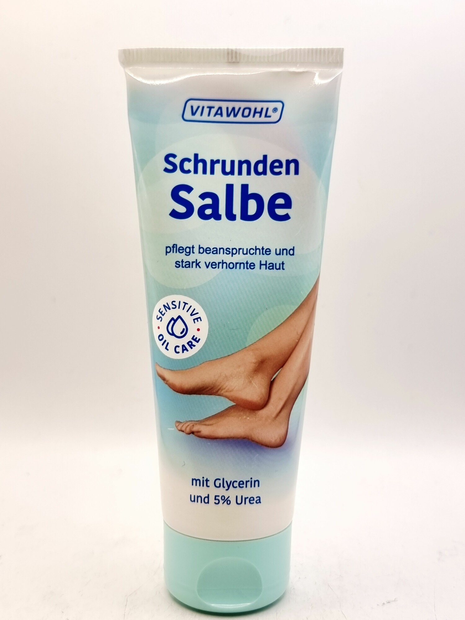 Мазь для ног Vitawohl от трещин на пятках с глицерином и 5% мочевиной, 75 мл (Германия)