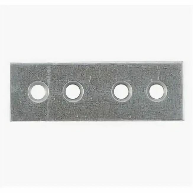 Пластина узкая крепежная 50х17х1,5 мм (оцинкованная) (25шт)