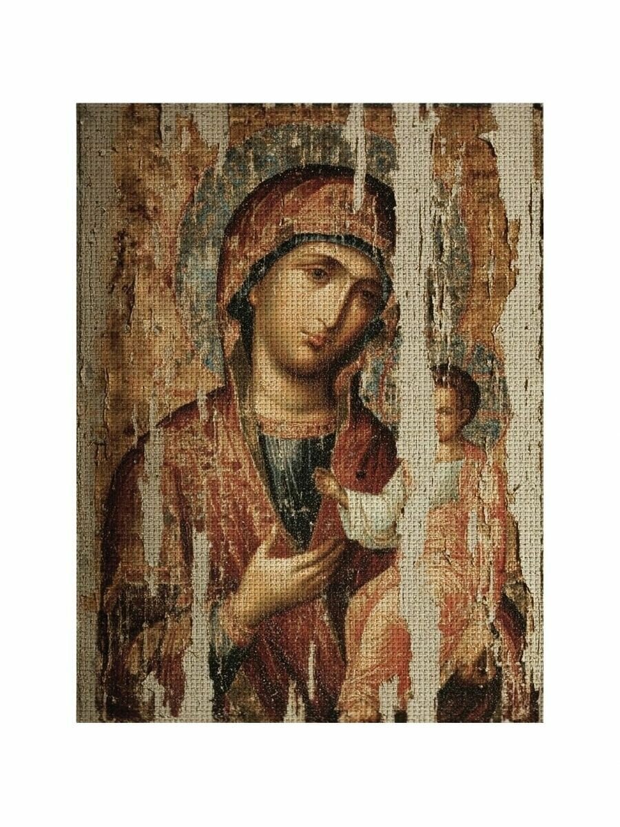 Эксклюзивный набор для вышивки 14ct, 30x40 см, с портретом девушки в 40 потрепанных оттенках