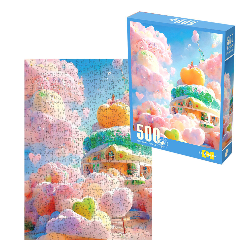 Бархатный пазл, рождественский пазл, 1000 деталей, пейзажный пазл, снятие стресса для взрослых, образовательная бумажная игрушка для детей