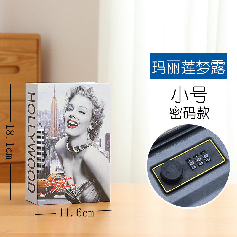 Книжная сейф-копилка, большая очень большая коробка для пароля, банкнота, копилка для взрослых, креативная копилка с