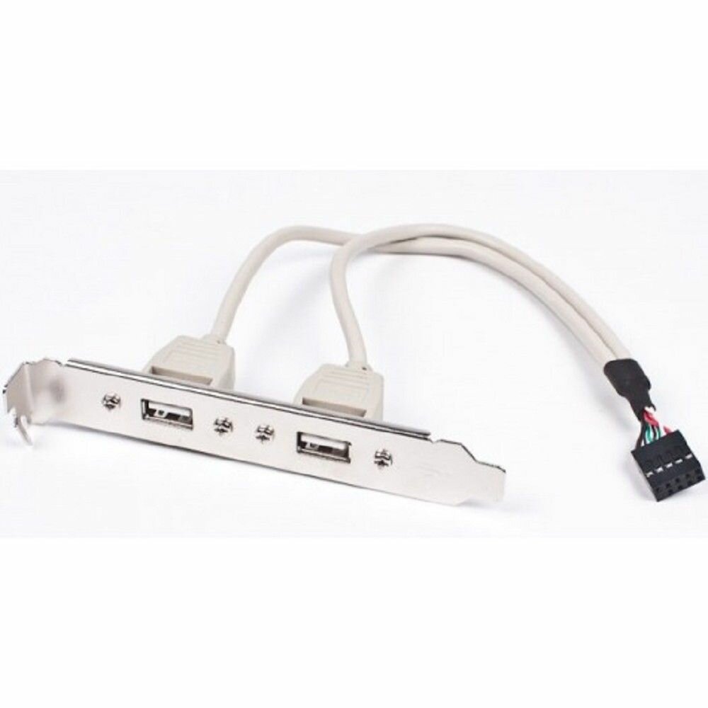 Gembird Кабель планка в сист. блок на 2 USB 2.0, CCUSBRECEPTACLE