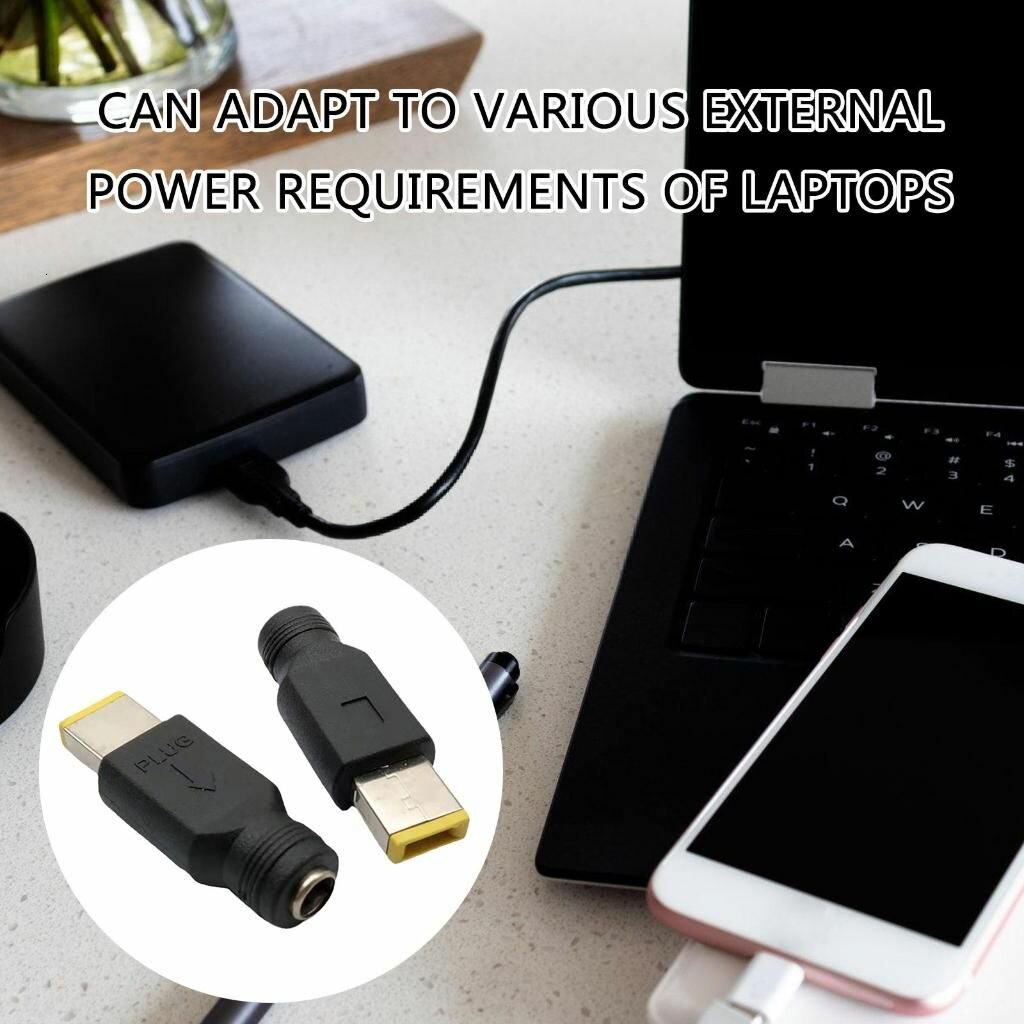 Адаптер питания для ноутбуков DC5521 на квадратный порт, 5.5X2.1