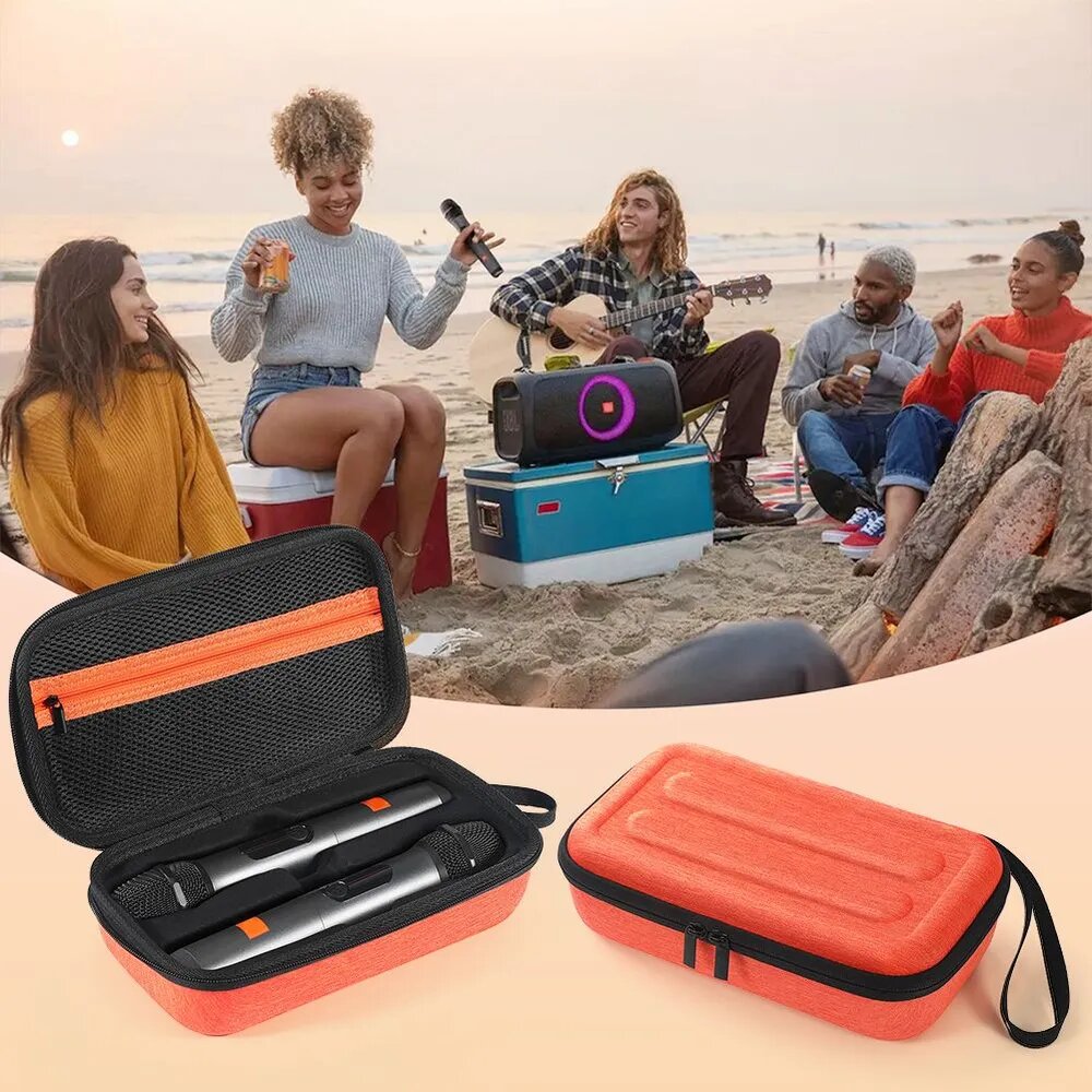 Портативный чехол для хранения аксессуаров для JBL Wireless с двумя микрофонами