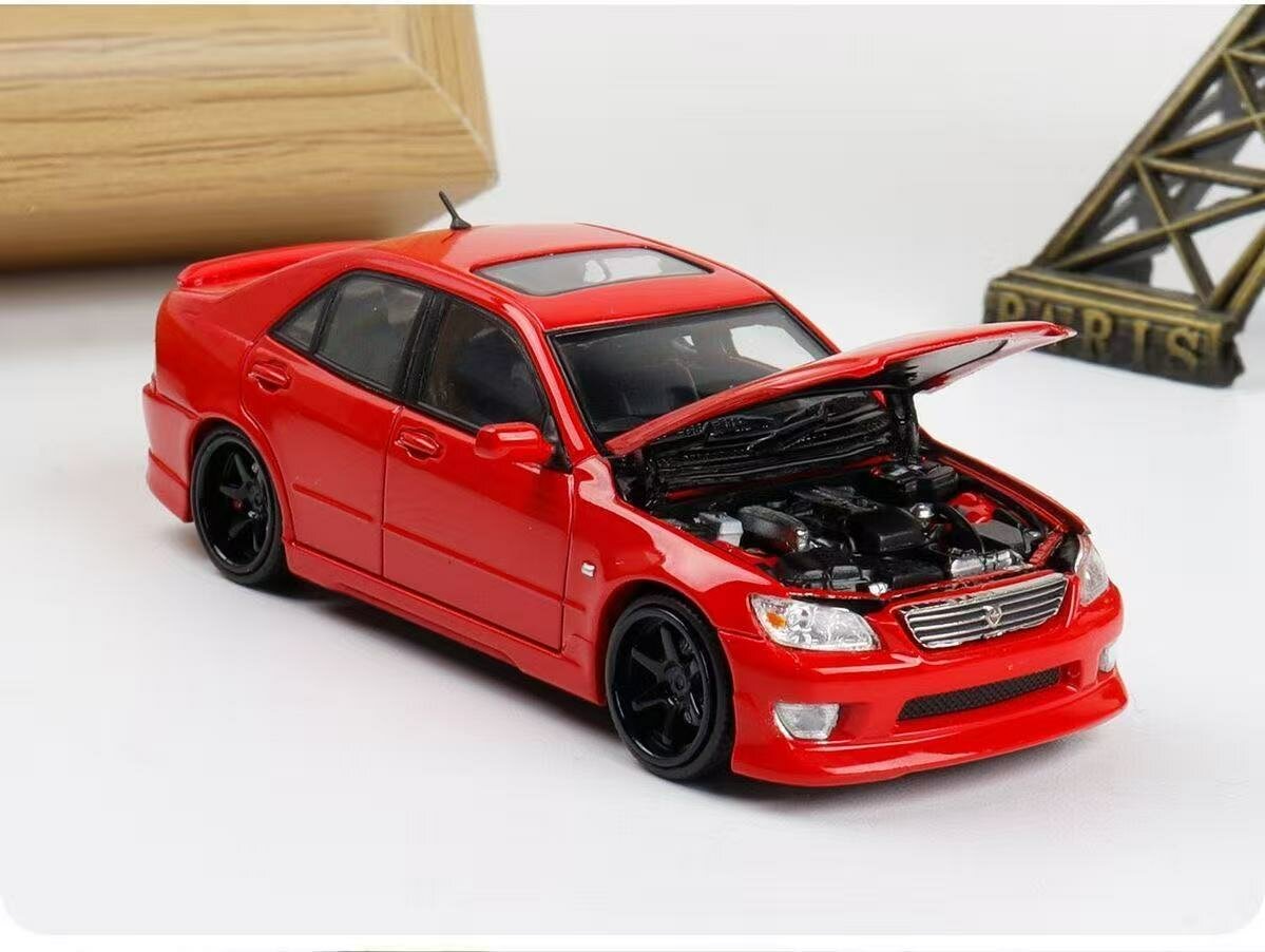 Модель автомобиля Toyota Altezza RS200 SXE10 Байтдиша 1:64 сплав с открытой капотом FH коллекционная масштабная модель