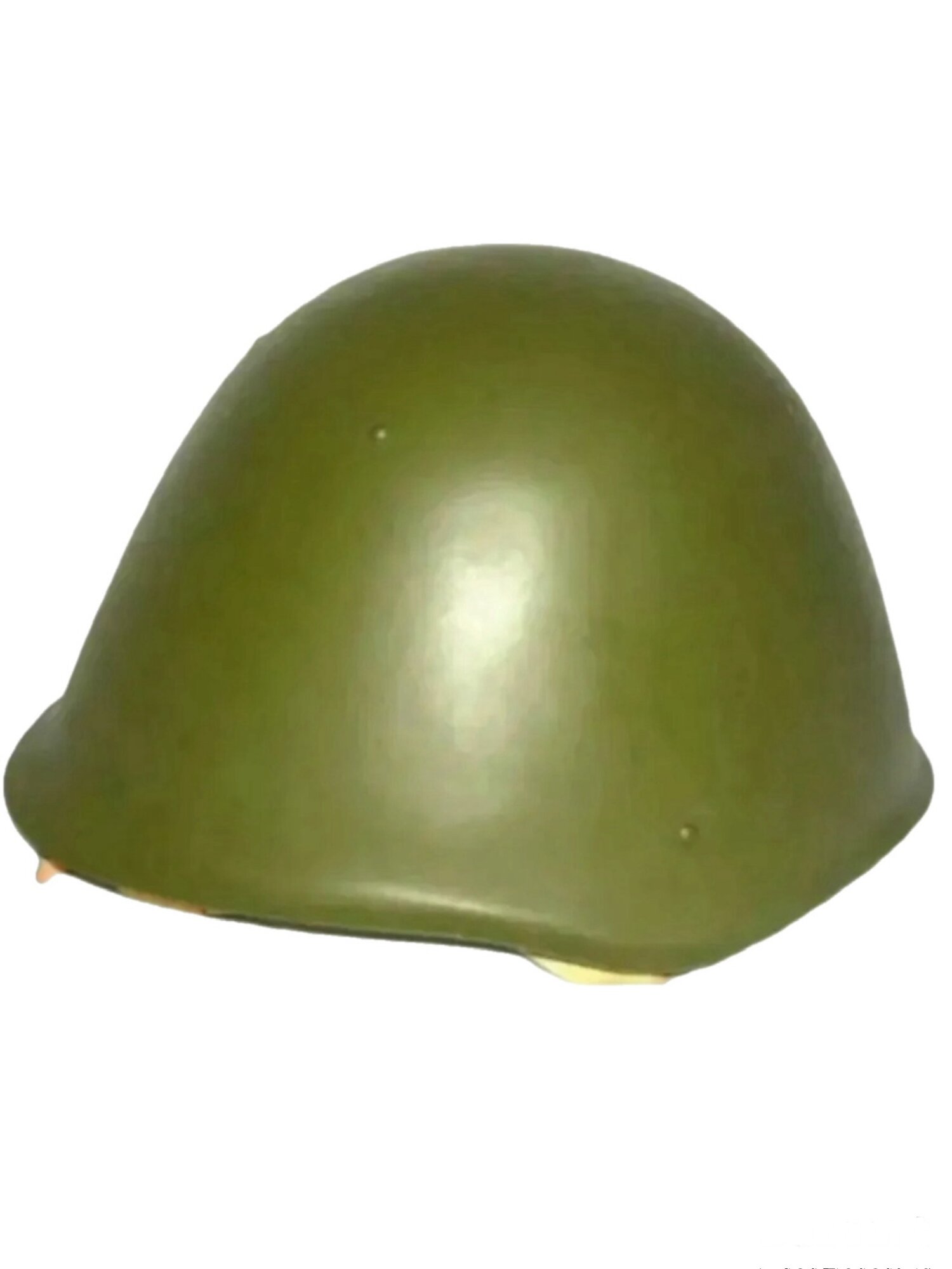Каска защитная СССР сталь, оливковая, с подбородочным ремешком