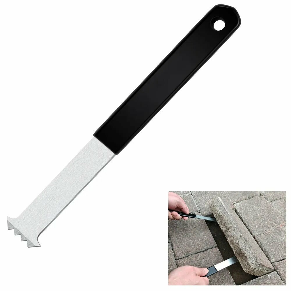 1 шт Инструмент для демонтажа тротуарной плитки с лезвием-гребенкой и зубилом, для ремонта и замены брусчатки в саду