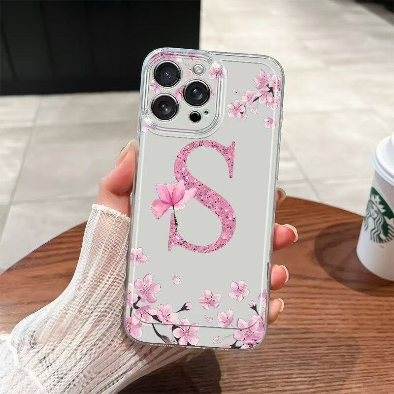Прозрачный чехол для iPhone 14 с английскими буквами, тонкий, ударопрочный, противцарапинный, 1 шт