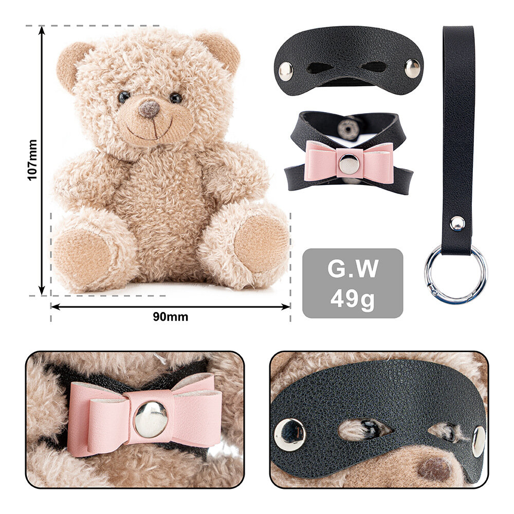 Взрослый эротический BDSM игрушка медведь маска для глаз игрушка для позиций связывания медведь брелок для пары подвеска