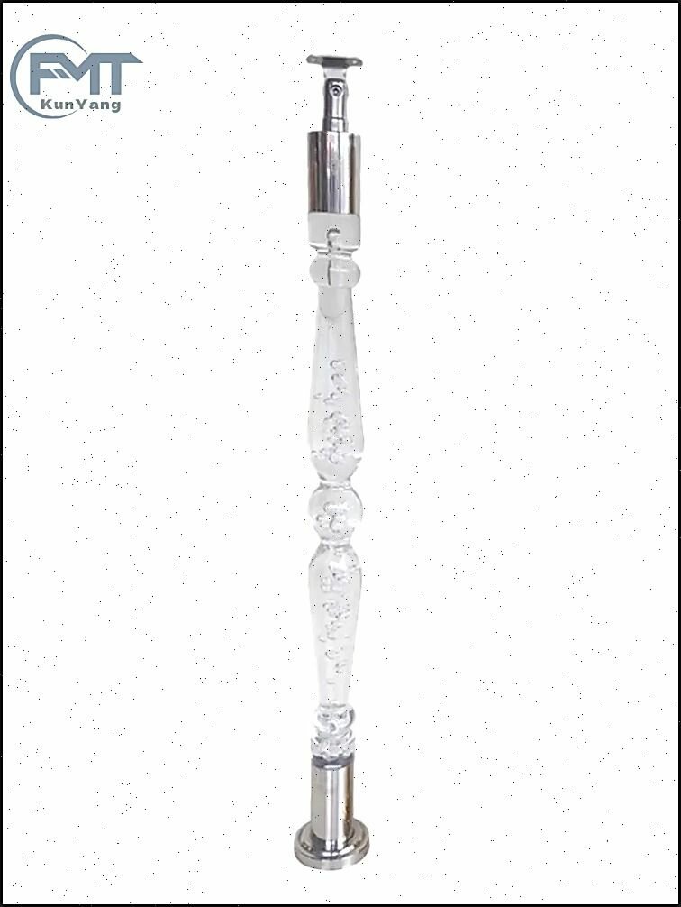 Поручень для лестницы с хрустальными балясинами, акриловые стойки, для коттеджа, отеля, ресторана, KTV в современном стиле -1 шт